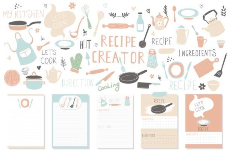 Recipe Book Cover: Every Kitchen’s Design Ideas, Printables, and ...